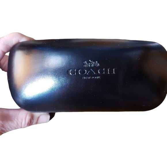 Coach | Accessories | Coach Sunglass Case Black Snap Closure | Poshmark